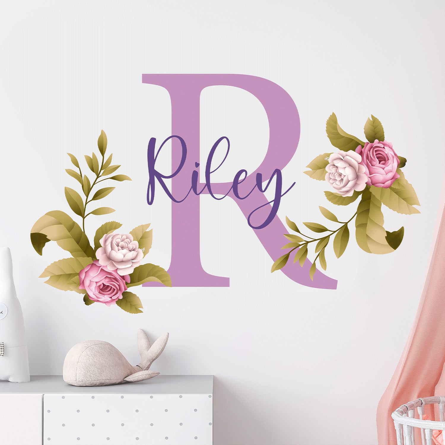 Delicate Rose Wall Decal — Sticker Swag