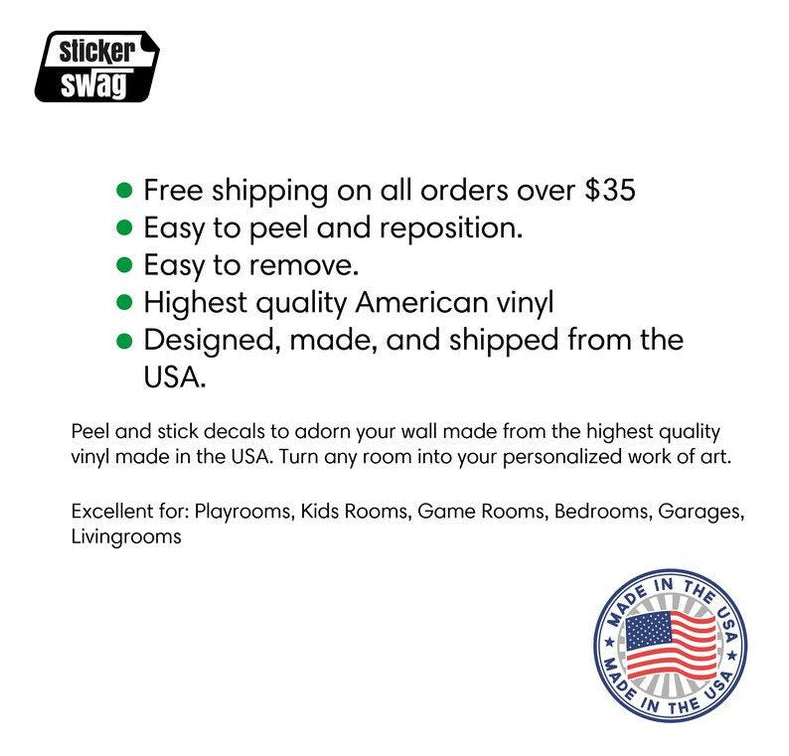 Personalized Girl Breaking Through Wall Decal — Sticker Swag