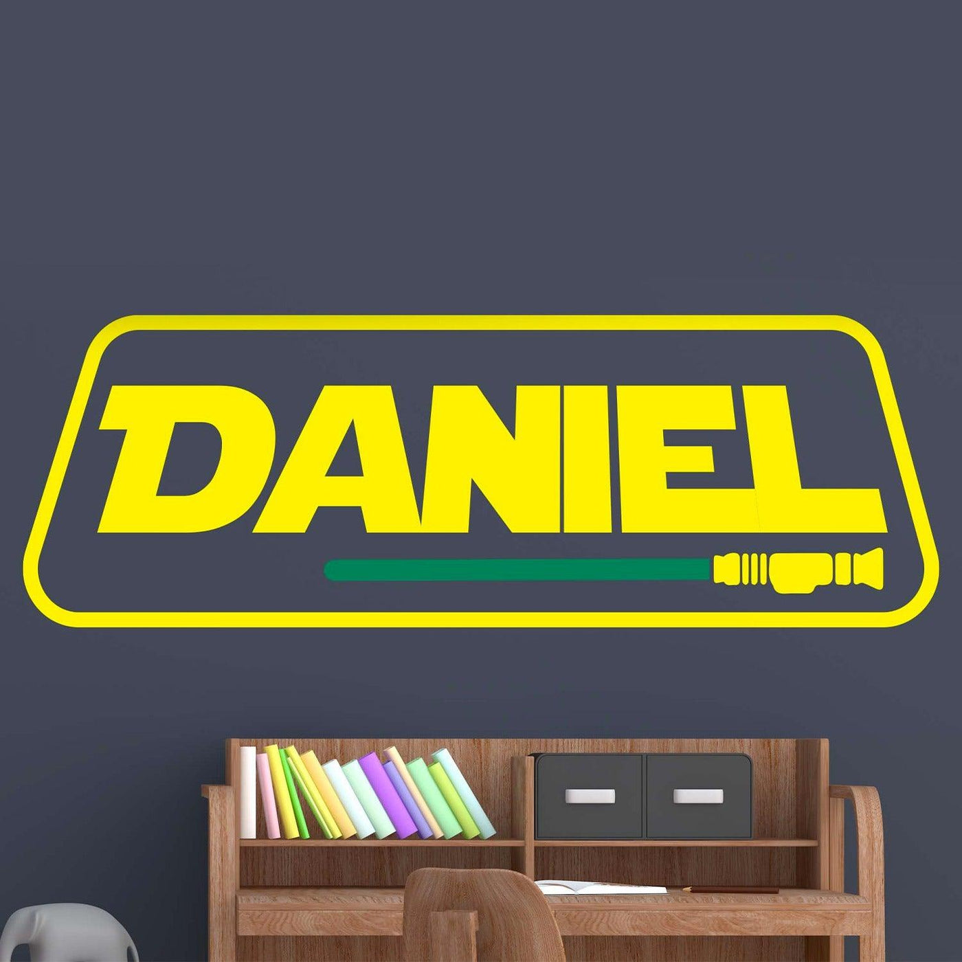 Personalized Space Saber Name Wall Decal — Sticker Swag